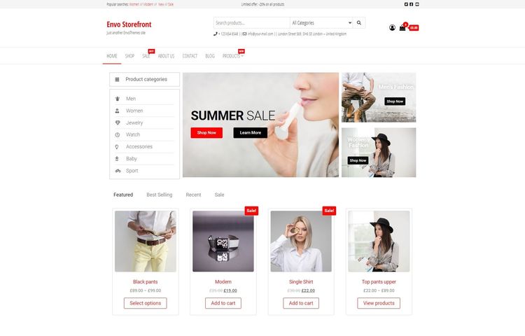 Free WordPress Theme: Envo Storefront