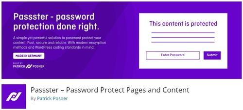 Free WordPress Plugin: Passster – Password Protect Pages and Free WordPress Plugin: Passster – Password Protect Pages and