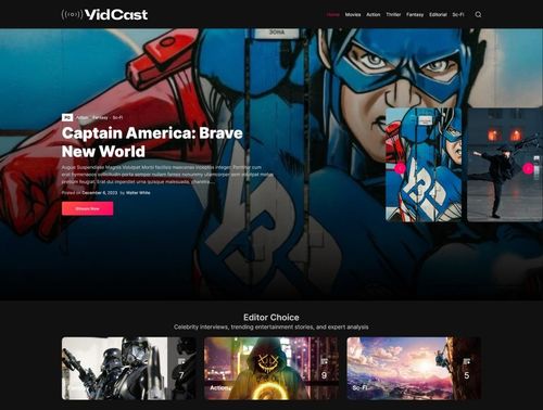 Free WordPress Theme: VidCast